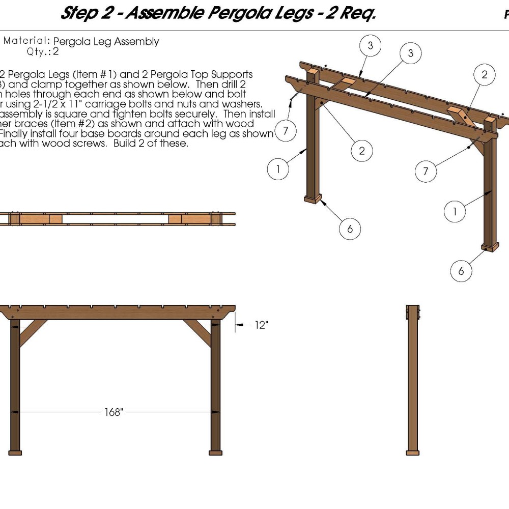 Classic Pergola Building Plans – DIY Backyard